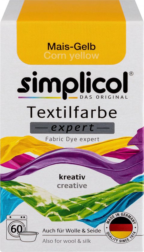 Simplicol Textielverf expert Corn Yellow - maïs geel, 150 g | bol.com