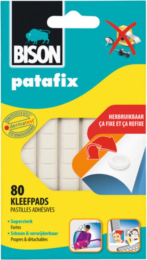 Bison Patafix - 12 x 80 stuks - Voordeelverpakking | bol