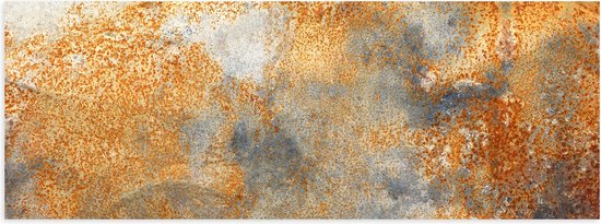 Poster (Mat) - Verroeste Metaalkleuren - 90x30 cm Foto op Posterpapier ...