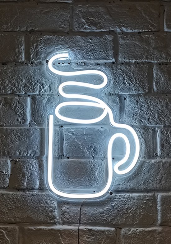 OHNO Neon Verlichting Mug - Neon Lamp - Wandlamp - Decoratie - Led ...