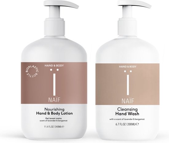 Handwash - Hand & Bodylotion - 2 stuks - Naïf Care - 2 x 340ml - met ...