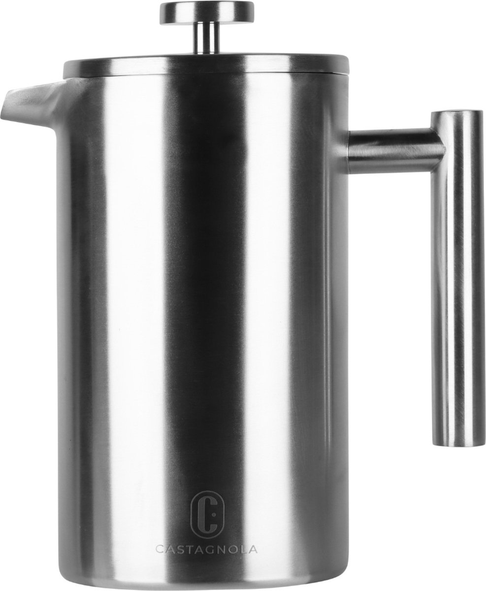 Castagnola French Press Koffiemaker – French Press RVS Geborsteld ...
