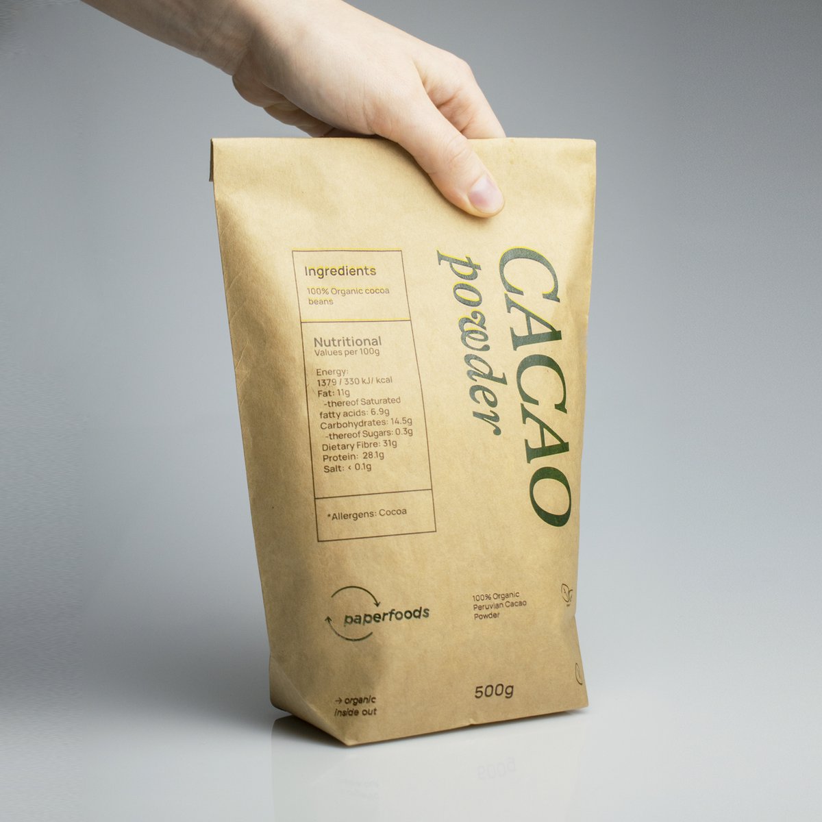 Biologische Natuurlijk Cacaopoeder - Organic Natural Cocoa Powder ...