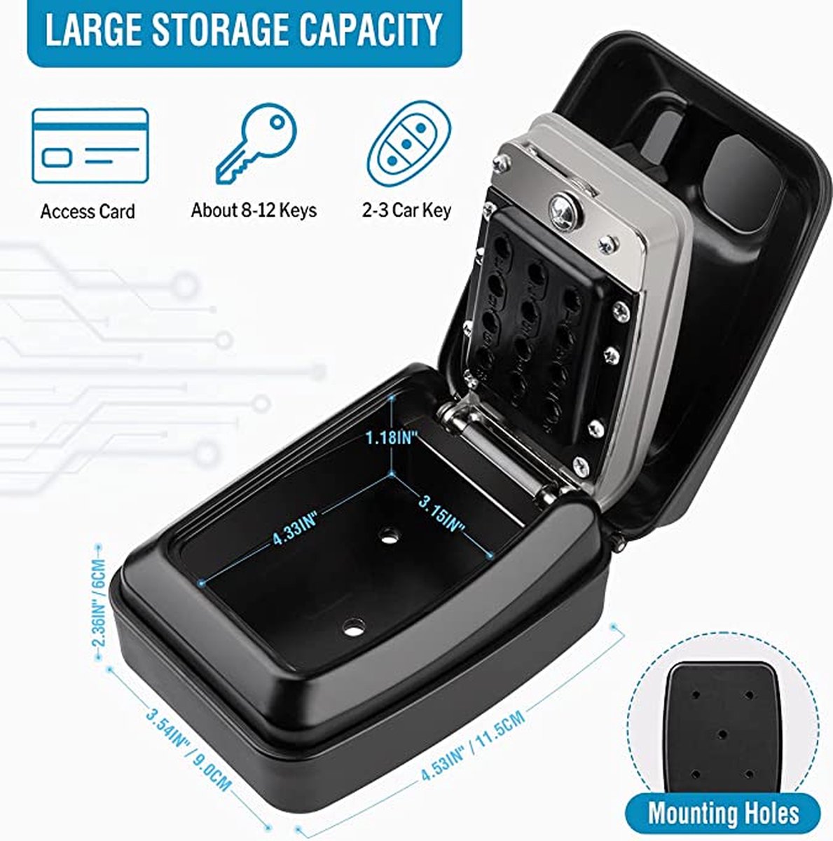 Sleutelkluis - Key safe - sleutelkast / Afsluitbare Sleutelbox ...