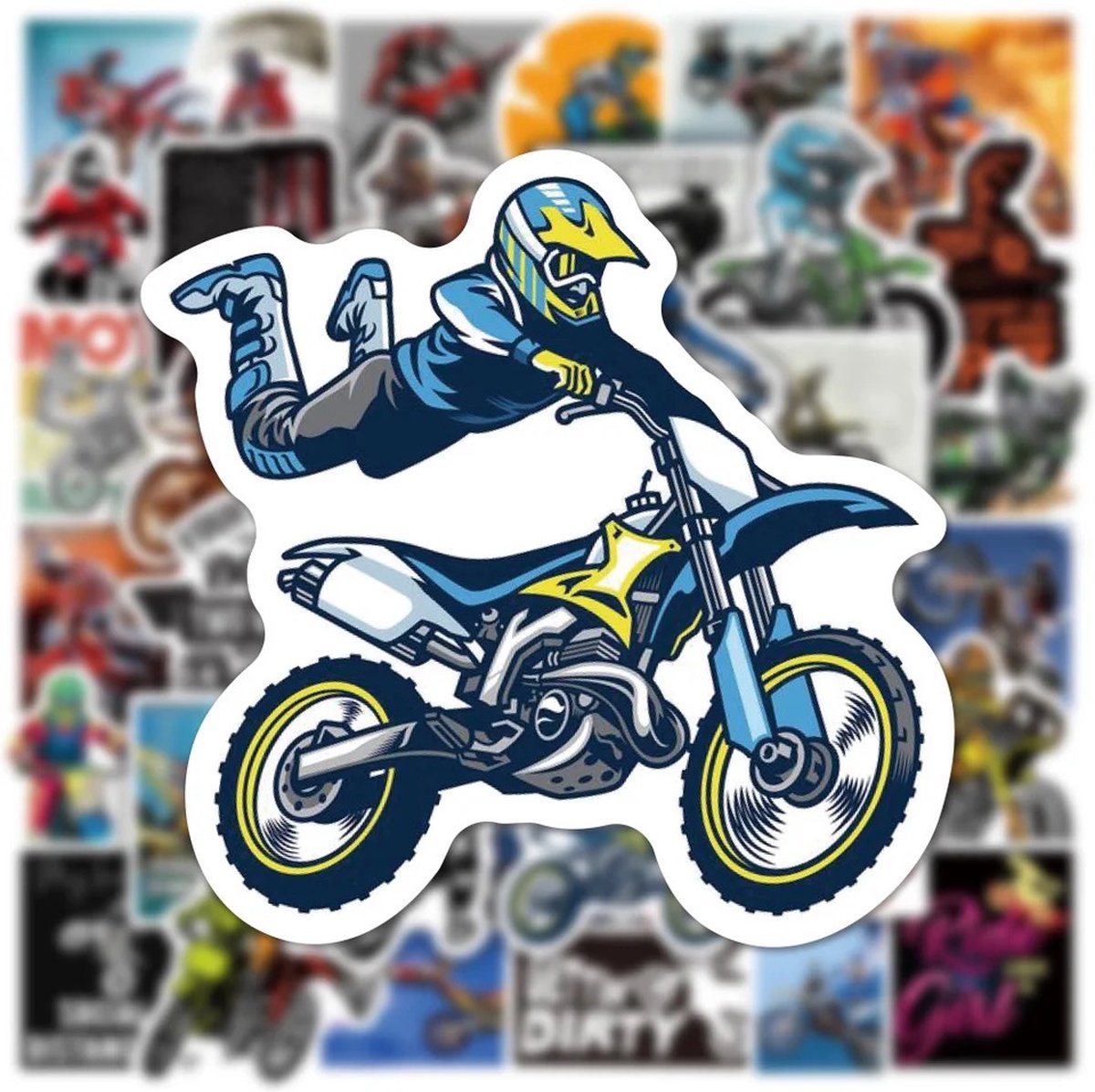 Motorcross Stickers 50 Stuks | Motocross Stickers | Motor Stickers ...