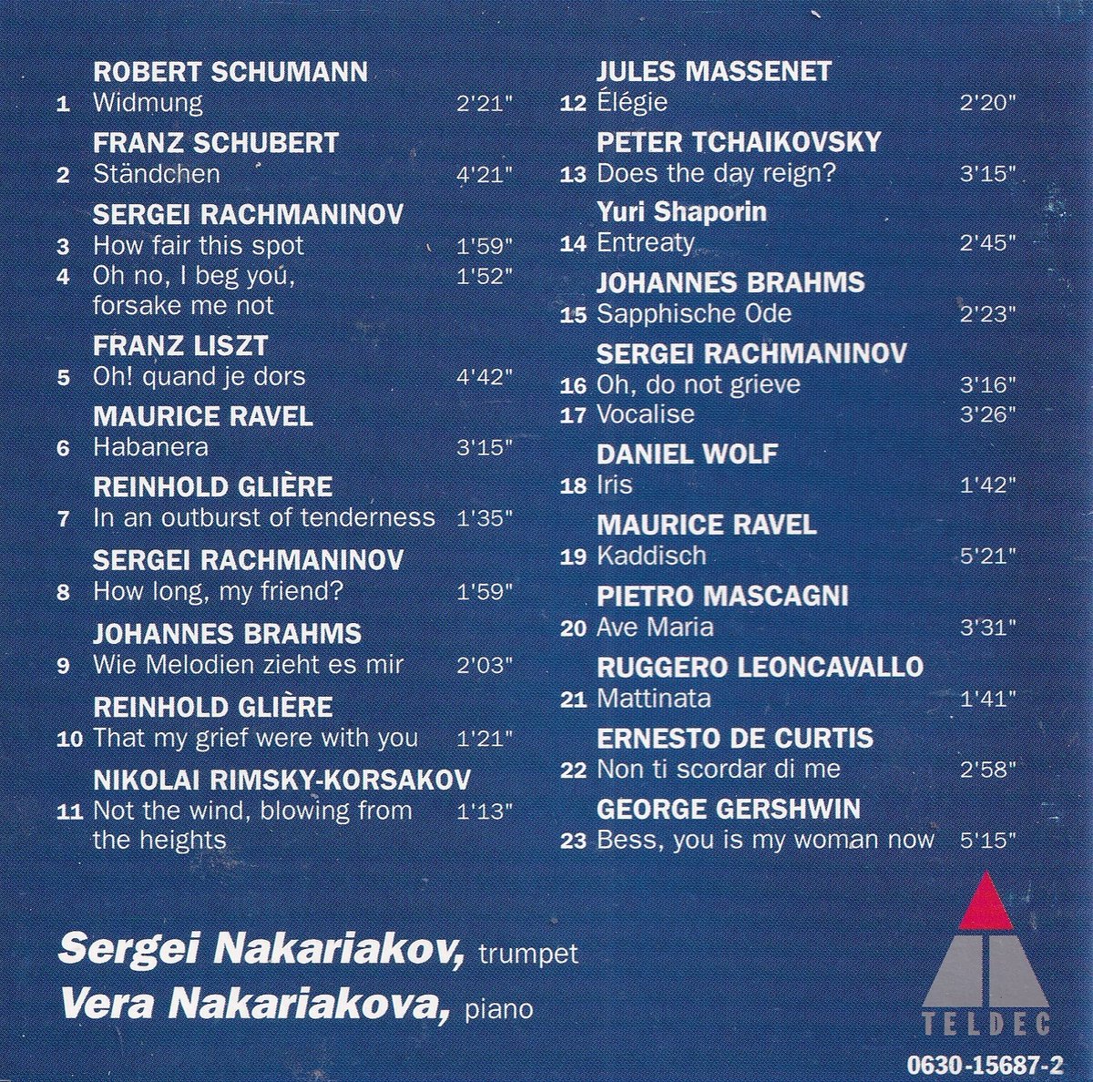 Elegie - Sergei Nakariakov, Vera Nakariakov, F. Schubert | Muziek | bol.com