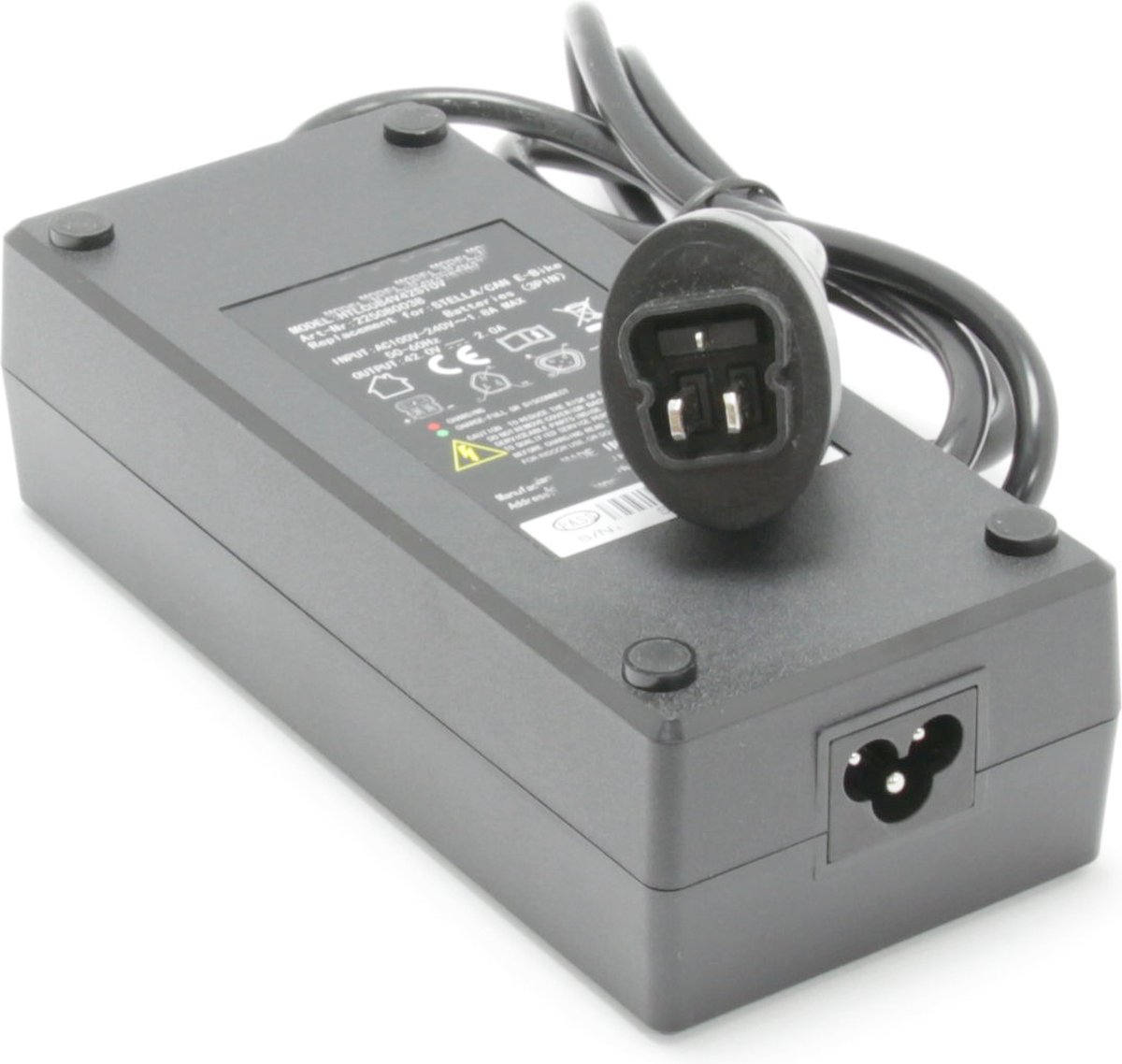 Acculader Stella SSLC084V42 - Elektrische fietsoplader - 42V - 2A - 3 ...