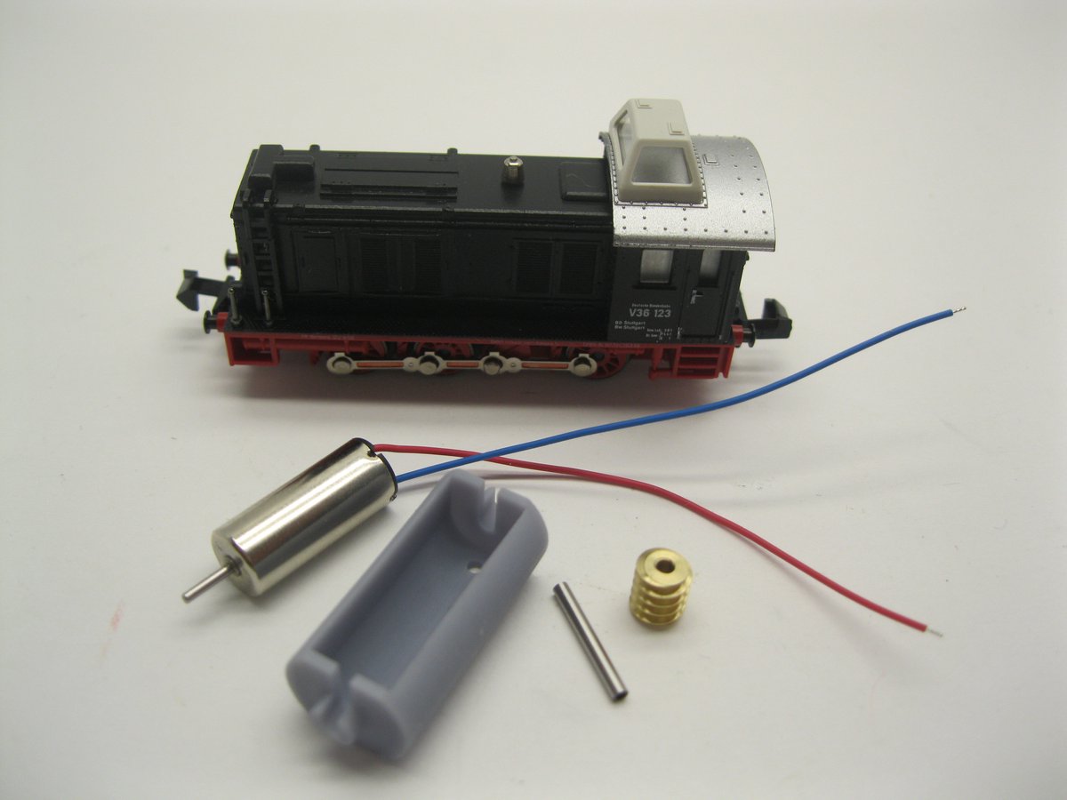 micromotor NM030G N motor ombouwset voor Minitrix V 36 (Old Motor ...