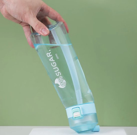 Gourde avec dosette aromatisée - bleu - 650ml - gourde plastique ...