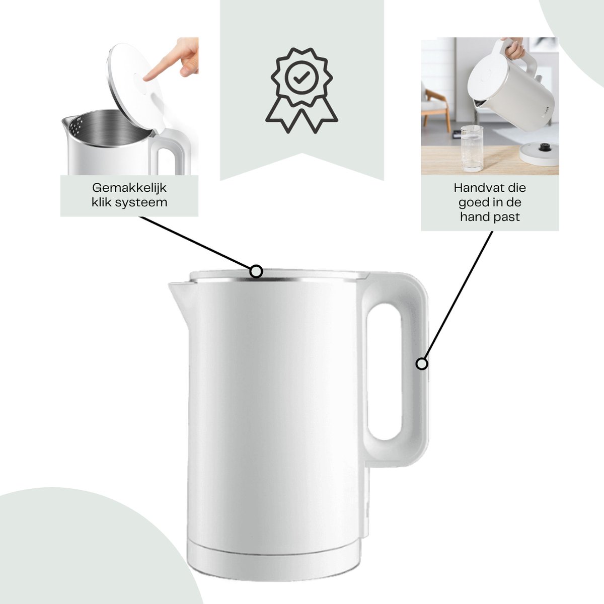 Alphalis CU217 Waterkoker- Heetwaterdispenser - Instant waterkoker - 1 ...