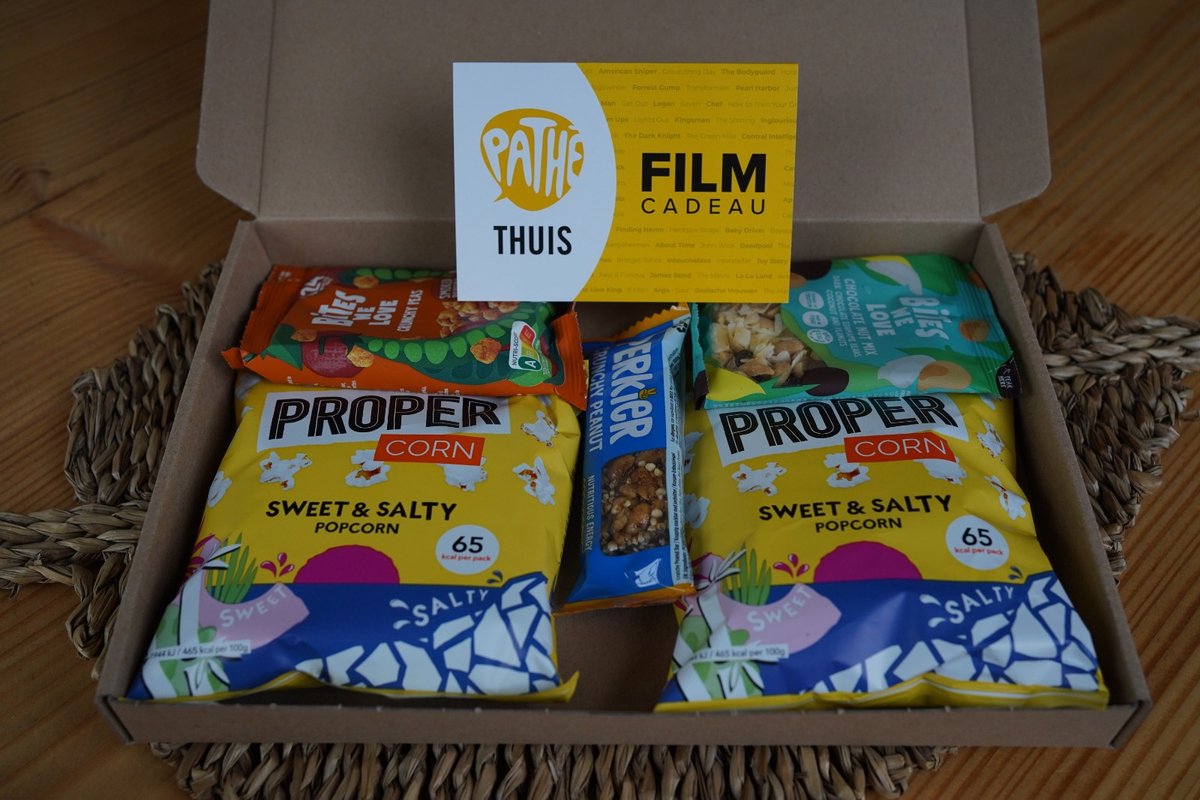 Pathé Thuis healthy filmpakket - lekkere gezonde snacks - filmvoucher ...