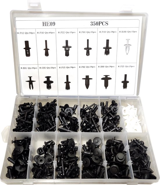 Interieur bevestigingsclips bekledingclips bumper montageklem 350 delig ...