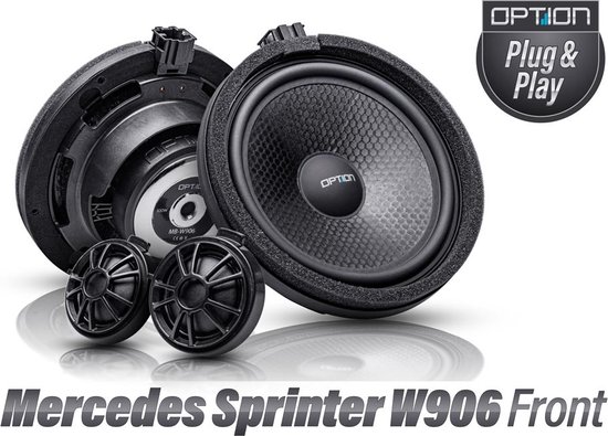 OPTION MB-W906 - Mercedes Sprinter W906 Speaker Set 2x50 watt RMS | bol