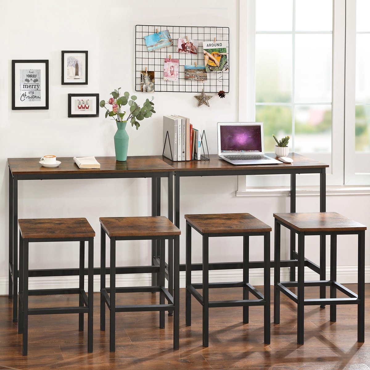 Bartafel - Smal - Keukentafel - Aanrecht - Rechthoekige bartafel ...