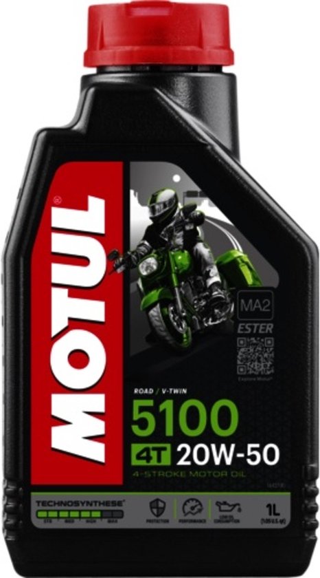 Motul 5100 4T Motor Oil - 20W50 1L | bol