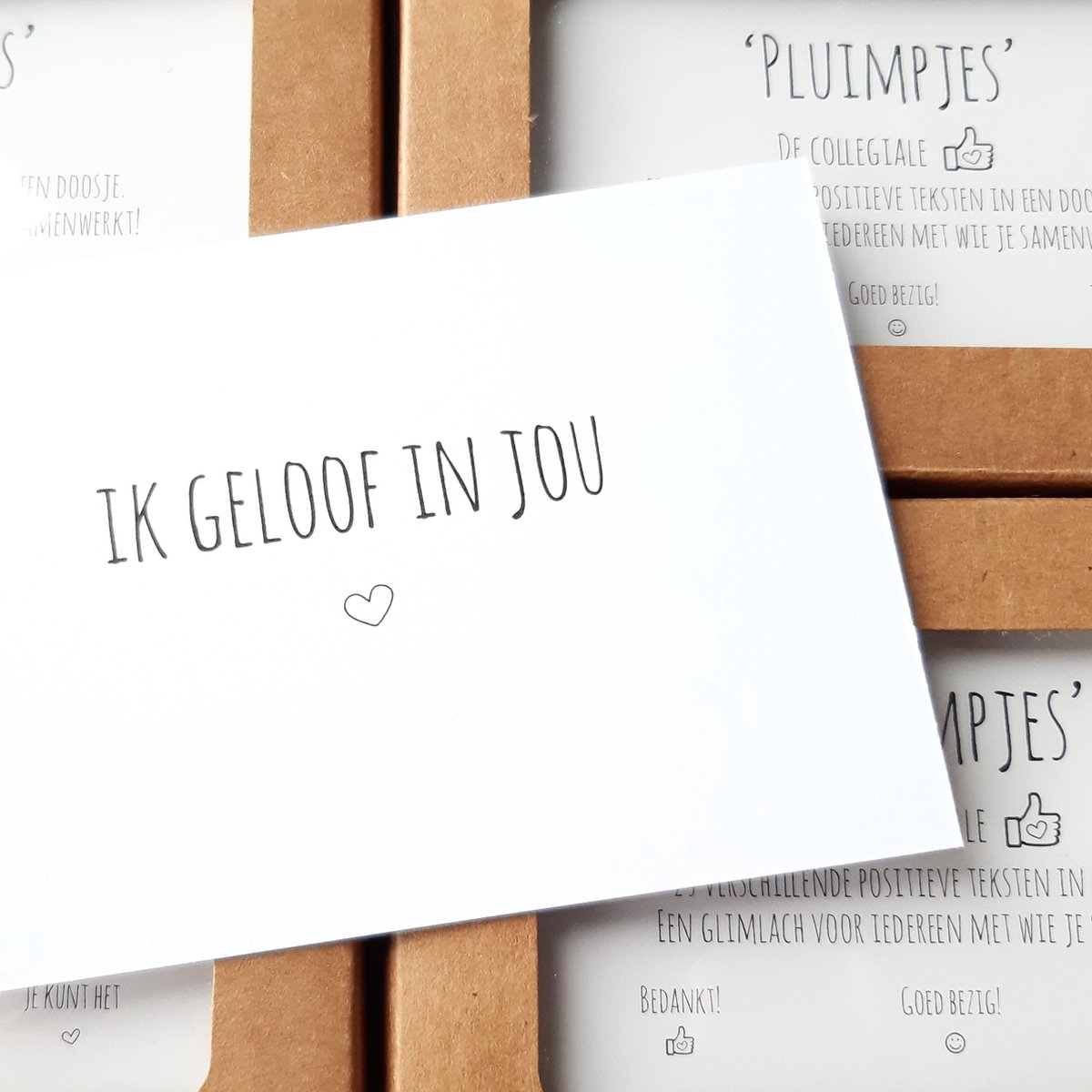 Complimentenkaartjes voor collega's - Pluimpjes Collegiale Set ...