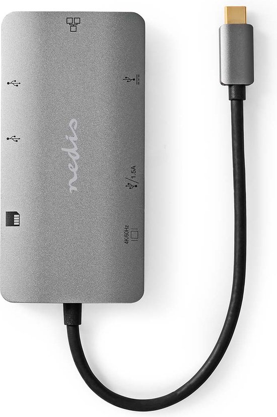 Nedis USB Multi-Port Adapter | USB 3.2 Gen 1 | USB-C™ Male | HDMI ...
