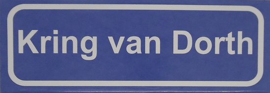 Koelkast magneet plaatsnaambord Kring-van-Dorth. | bol
