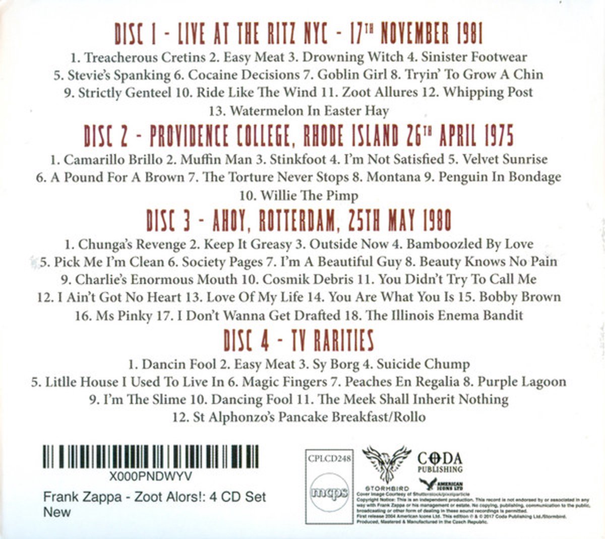 Zoot Alors!, Frank Zappa | Muziek | bol.com