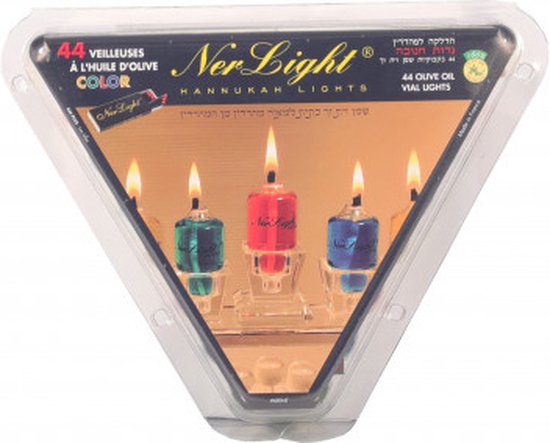 Oil Cups (Glass To Crack) Prefilled With Colored Olive Oil - Ner Light ...