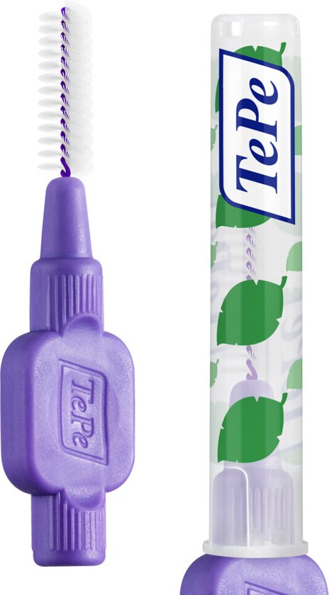 10x TePe Interdentale Ragers Original 1,1 mm Paars blister à 6 stuks | bol