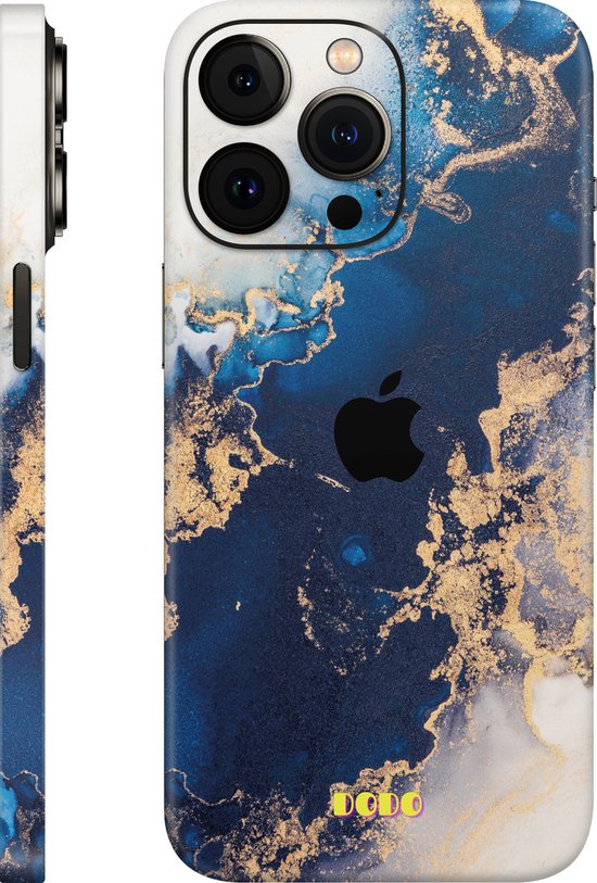 DODO Covers - iPhone 13 Pro - Sea Blue Marble - Sticker - Skin | bol.com