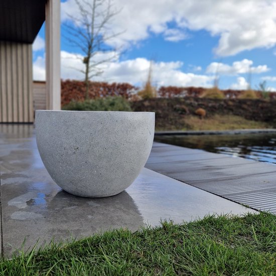 Betonnen bloembak rond Diana L (60x40 cm) Grey | Voor buiten én binnen ...