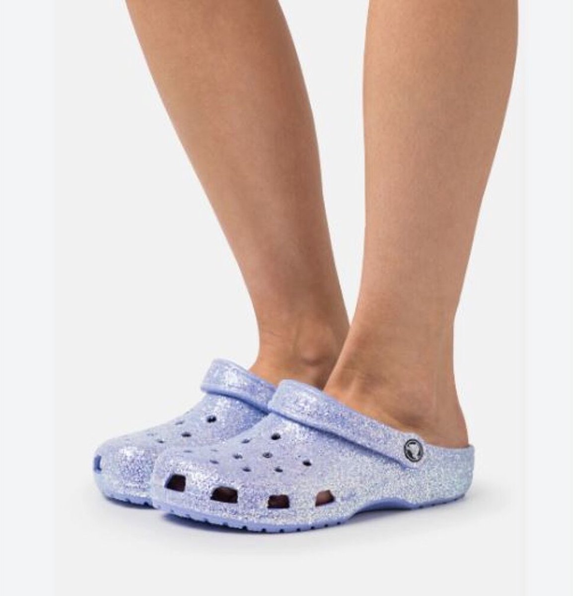 Crocs Dames Classic Platform Glitter Clog Moon Jelly PAARS 37/38 | bol.com