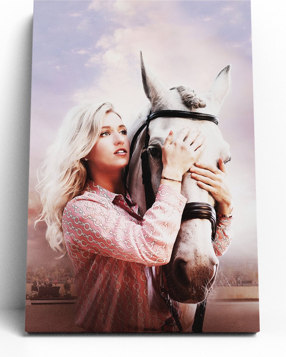 Britt Dekker Canvas | 50 x 70 cm | PaardenpraatTV | George | Poster | Print |... | bol.com