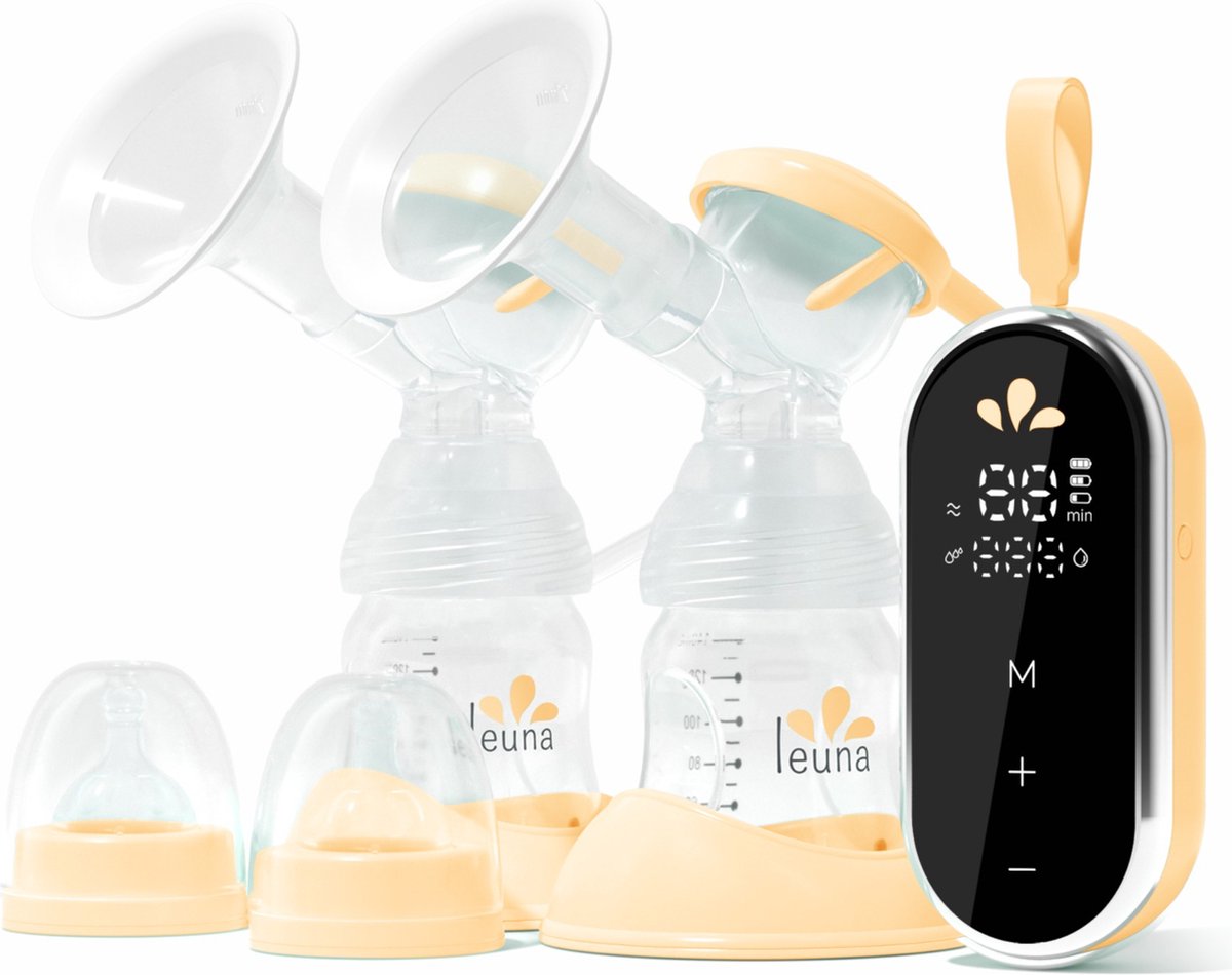 Leuna Comfort - elektrische borstkolf - dubbele borstkolf - oplaadbare ...