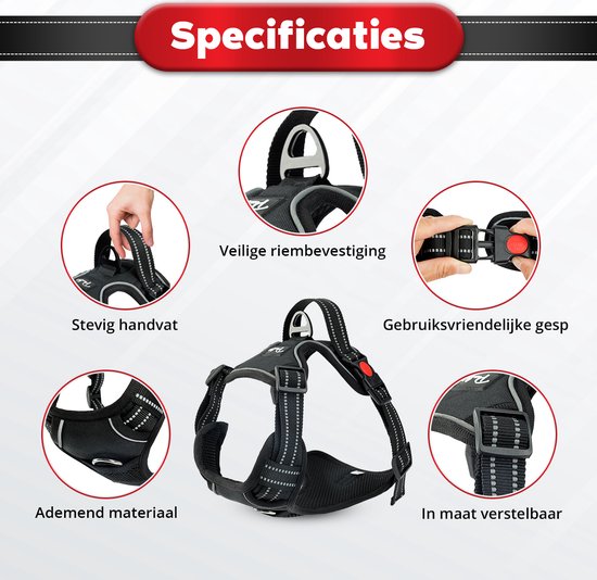 Purrr fect Hondentuigje - Anti-Trek Tuig - Hondenharnas - Y Tuig hond - Waterproof -... | bol.com