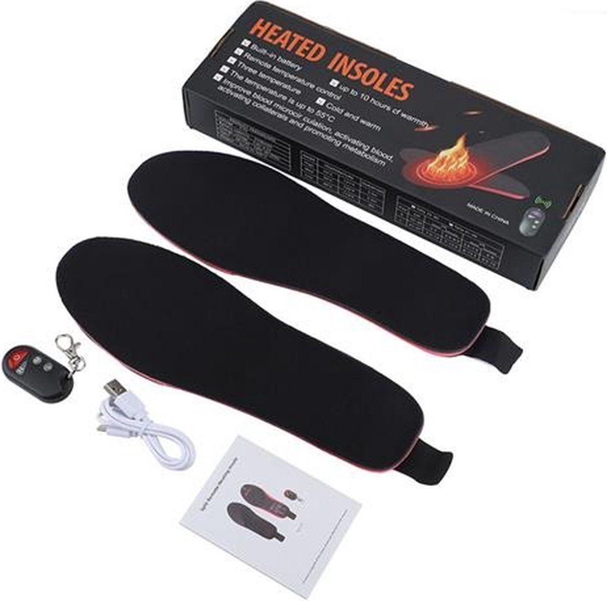 Elektrische Zolen Verwarmde Zolen Verwarmde Inlegzolen Maat 34-40 | bol
