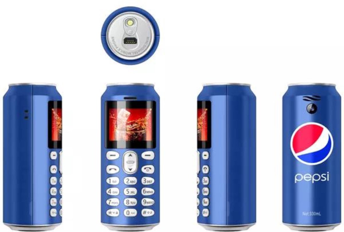 E.Products - Elektronica - Mini telefoon - Nieuw 2023 - Pepsi - Met ...