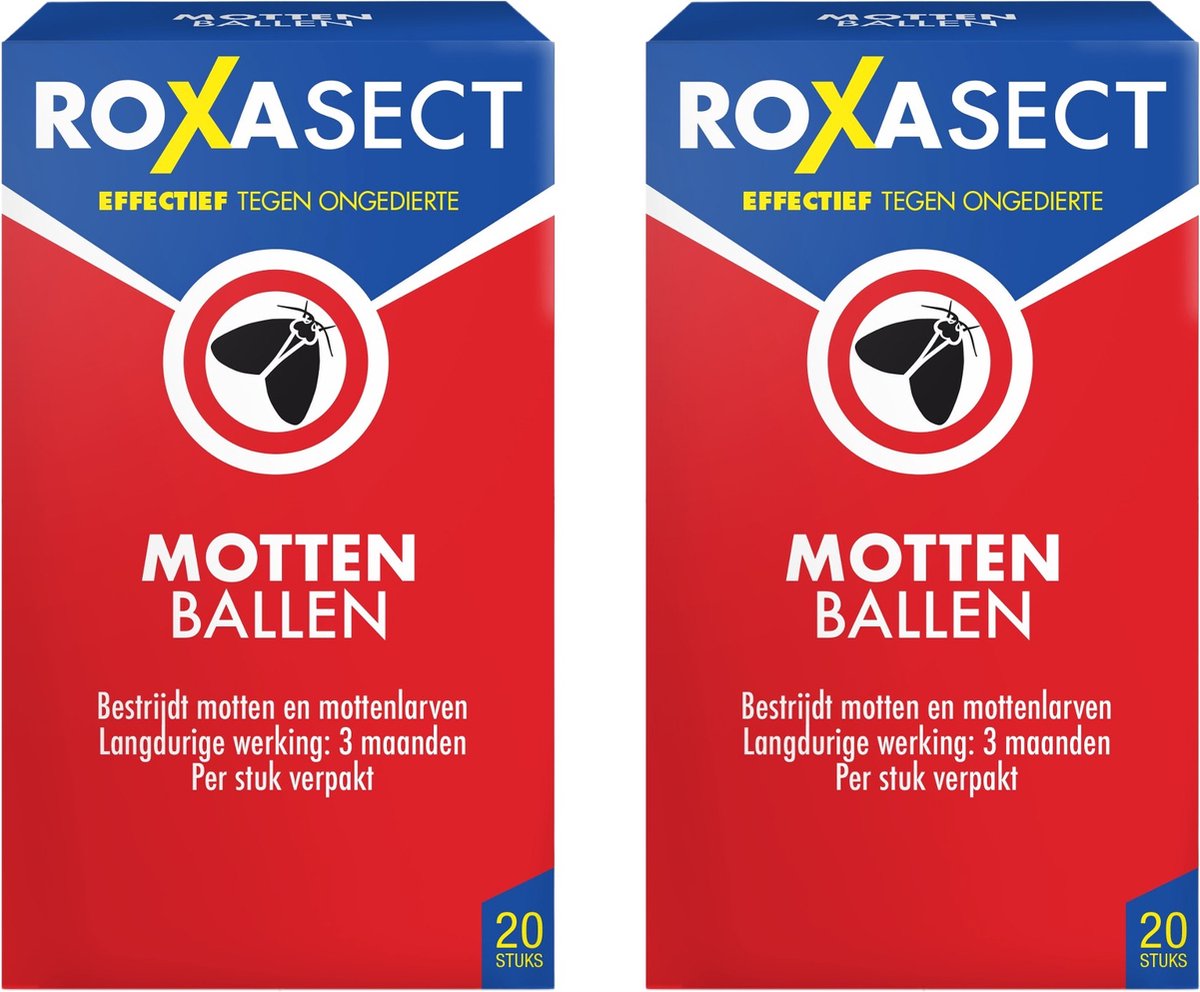 Roxasect Mottenballen - Insectenbestrijding - 2 x 20 stuks | bol.com