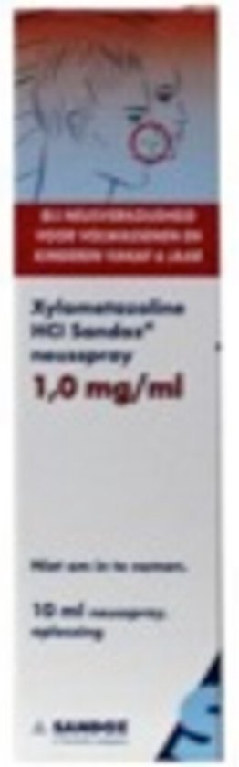 3x Sandoz Xylometazoline 1.0% Spray 10 ml | bol.com