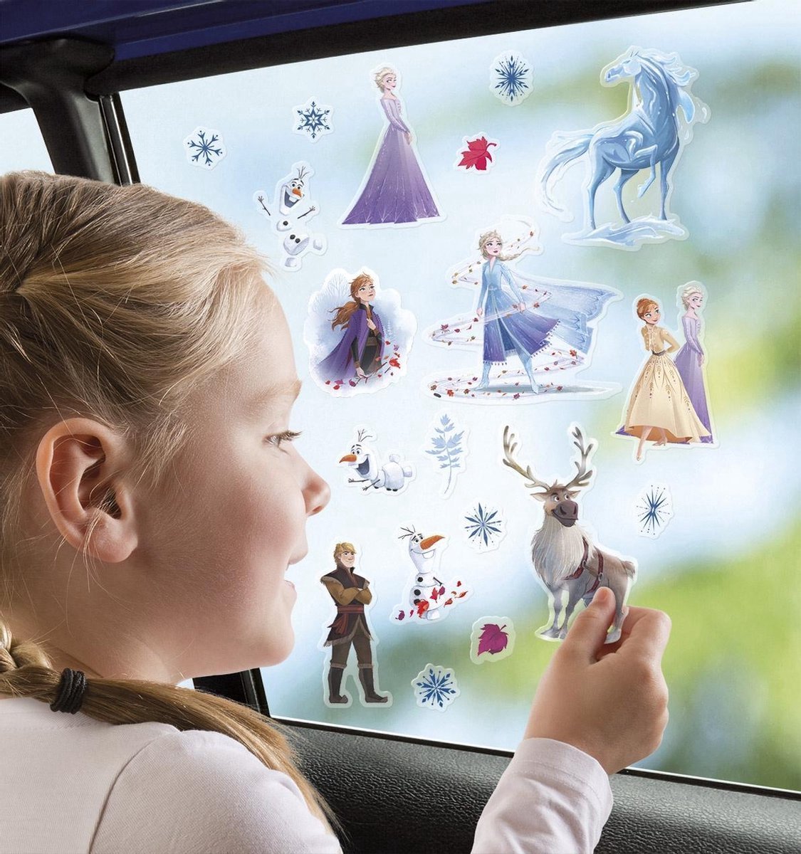 Raamstickers Frozen 2 Anna Elsa Olaf - Disney Sticker Frozen 2 - Anna ...