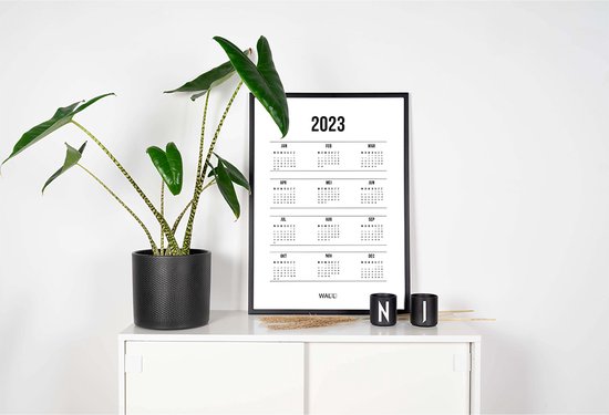 Jaarkalender 2023 Poster - 30x40cm – WALLLL | bol.com