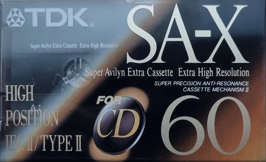 TDK SA-X 60 High End Type II Cassettebandje | bol