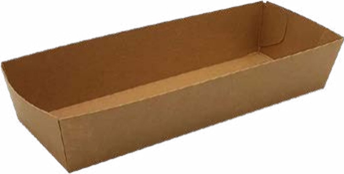 50x A18 kartonnen bakje - sandwich - snackbakje - frietbak - disposable ...