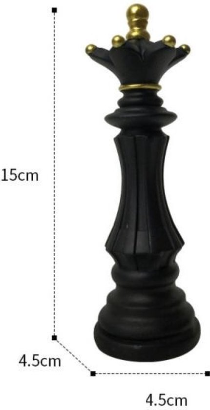 WiseGoods Luxe Schaakstukken Beeld Koningin - Schaakspel Beeldje ...