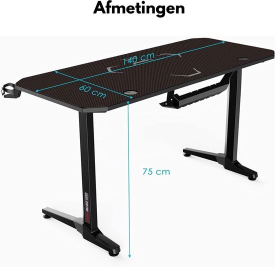 AuAg Game Bureau - Game Tafel Met Bekerhouder En Koptelefoonhaak Set ...