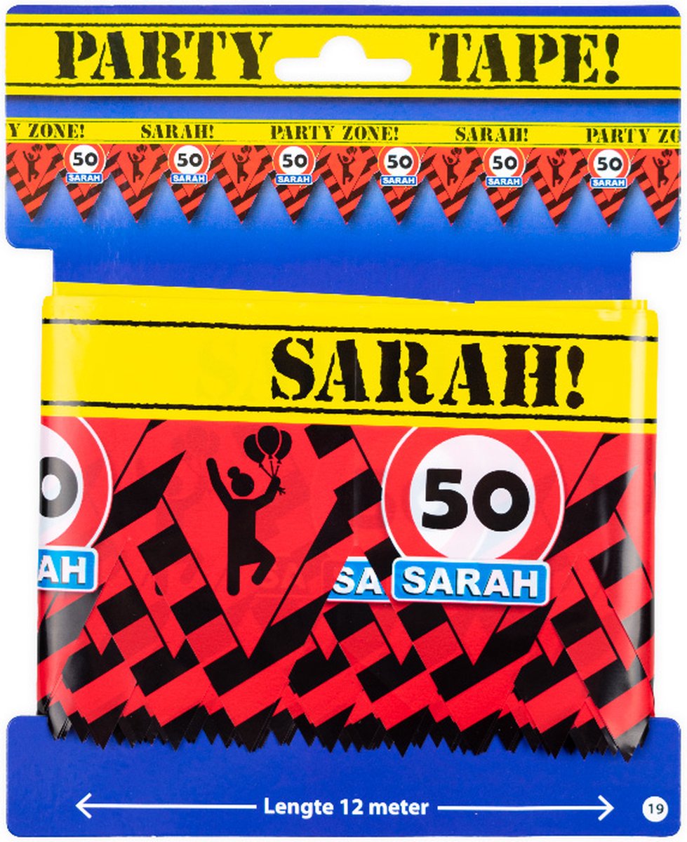 Party tape | Afzetlint | 50 jaar Sarah | bol.com