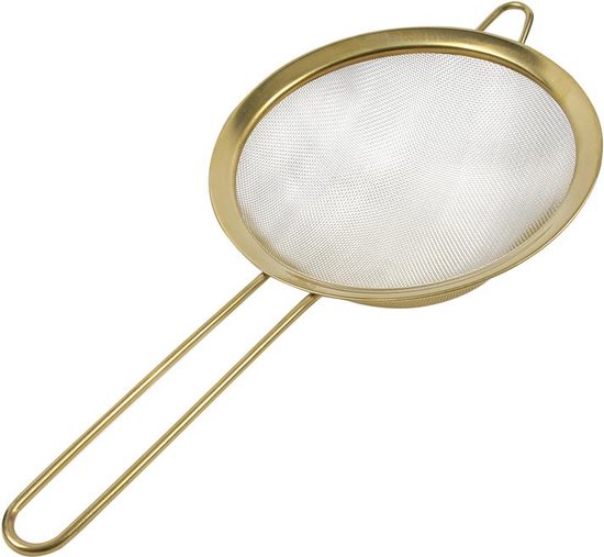 Zeef RVS Ø20cm met draadgreep goud | bol.com