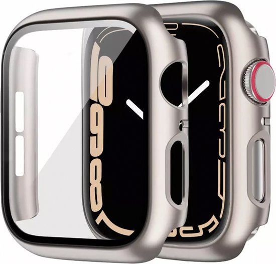 MY PROTECT® Apple Watch 7/8 41mm Bescherm Case & Screenprotector In 1 ...