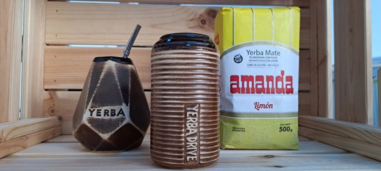 Yerba Mate Starterspakket XL - 2x Kalebas + Bombilla + 1x Yerba Mate ...