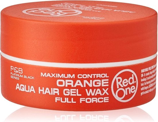 Red One Haar Styling Wax - 150 ml. - Oranje - Aqua Hair Gel Wax | bol