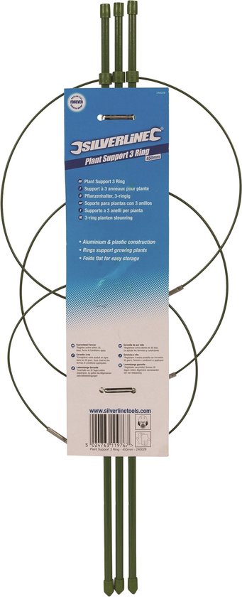 Silverline Planten steunring - verstelbare hoogte - opvouwbaar ...