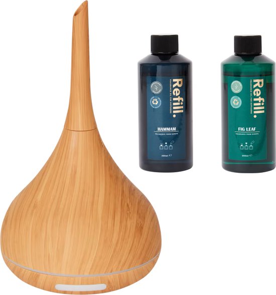 Hammam Aroma Diffuser - Luchtbevochtiger - Inclusief 2x navulling ...