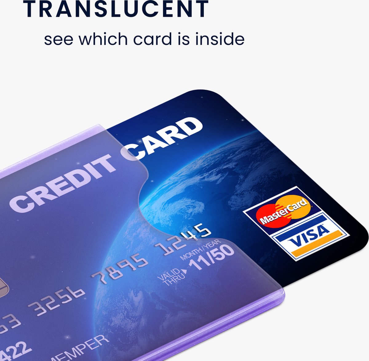 kwmobile 10x beschermhoesje voor pasjes - Voor creditcard, bankpas, OV ...