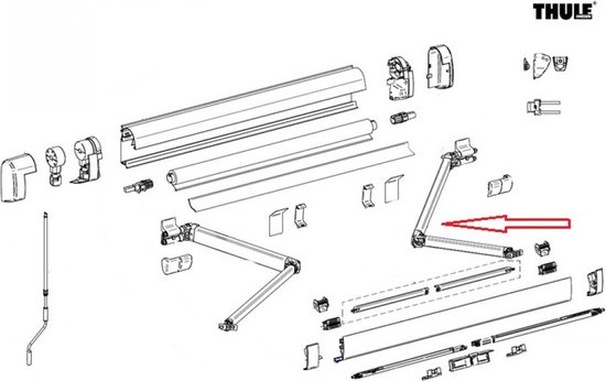 Thule Knikarm Compleet RH 5200 2.60 | bol.